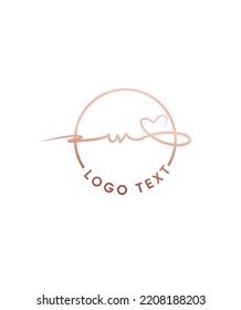 Beautiful Dreamy Script Font W Vector Stock Vector (Royalty Free ...
