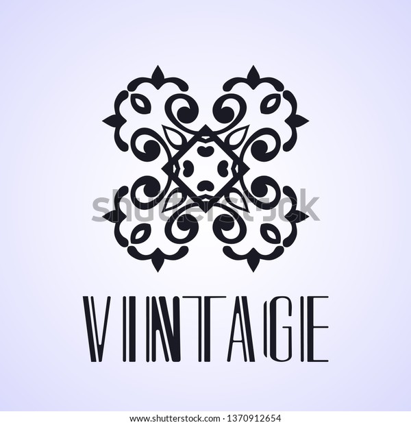 Beautiful Emblem Badge Template Logo Modern Stock Vector (Royalty Free ...