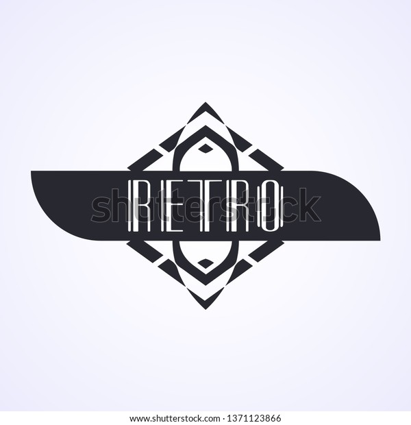 Beautiful Emblem Badge Template Logo Modern Stock Vector (Royalty Free ...