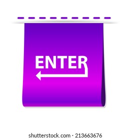 Beautiful Enter Web Icon Stock Vector (Royalty Free) 213663676 ...