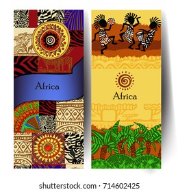 Beautiful Ethnic Banners Stock Vector (Royalty Free) 714602425 ...