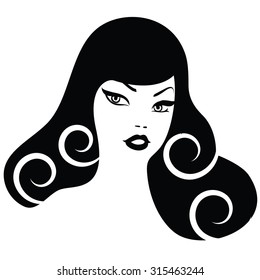 Beautiful Face Icon Stock Vector (Royalty Free) 315463244 | Shutterstock