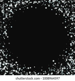 Beautiful Falling Snow Corner Frame On Stock Vector (Royalty Free ...