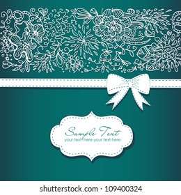 Beautiful Floral Background Bow Stock Vector (Royalty Free) 108728864