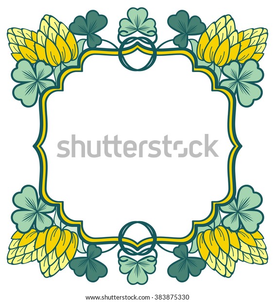 Beautiful Floral Frame Vector Clip Art Stock Vector (Royalty Free ...