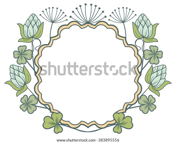Beautiful Floral Frame Vector Clip Art Stock Vector (Royalty Free ...