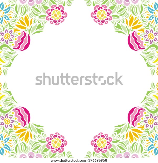 Beautiful Floral Nature Pattern Card Vector Stock Vector (Royalty Free ...