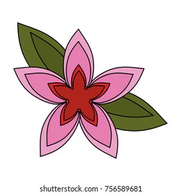 Beautiful Flower Symbol Stock Vector (Royalty Free) 756589681 ...
