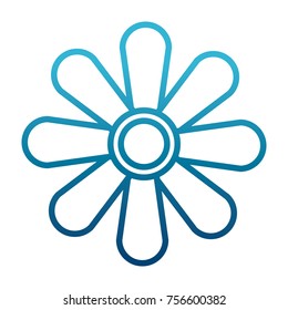 Beautiful Flower Symbol Stock Vector (Royalty Free) 756600382 ...
