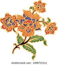 Beautiful Flower Vectorart Batik Stock Vector (Royalty Free) 1498715111 ...