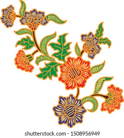 Beautiful Flower Vectorart Batik Stock Vector (Royalty Free) 1508956949 ...