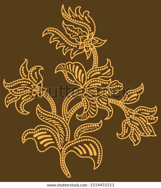 Beautiful Flower Vectorart Batik Stock Vector (Royalty Free) 1514455511 ...