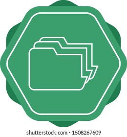 Beautiful Folders Vector Line Icon Stock Vector (Royalty Free) 1508267609