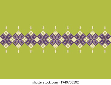 Beautiful Frame Border Pattern Indonesian Batik Stock Vector (Royalty ...