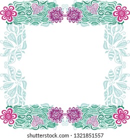 Beautiful Frame Vector Illustration Stock Vector (Royalty Free ...