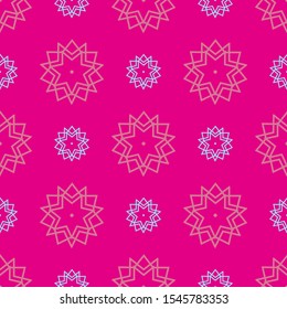 Beautiful Geometric Shapes Vector Seamless Pattern Stock Vector ...
