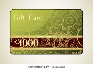 Beautiful Gift Card Stock Vector (Royalty Free) 181150352 | Shutterstock