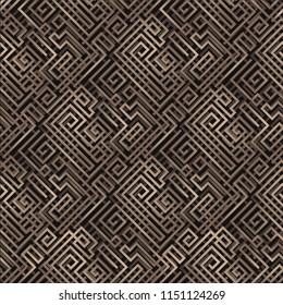 Beautiful Gold Patterns Gold Labirinth Lines Stock Vector (Royalty Free ...