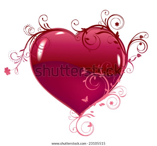 Beautiful Heart Design Stock Vector (Royalty Free) 23105515 | Shutterstock