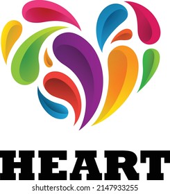 Beautiful Heart Logo Template Here Stock Vector (Royalty Free ...