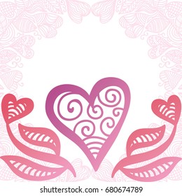 Beautiful Heart Vector Illustration Stock Vector (Royalty Free ...