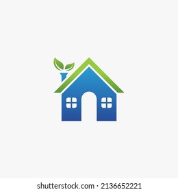Beautiful House Building Logo Vector Logo Stock Vector (Royalty Free ...