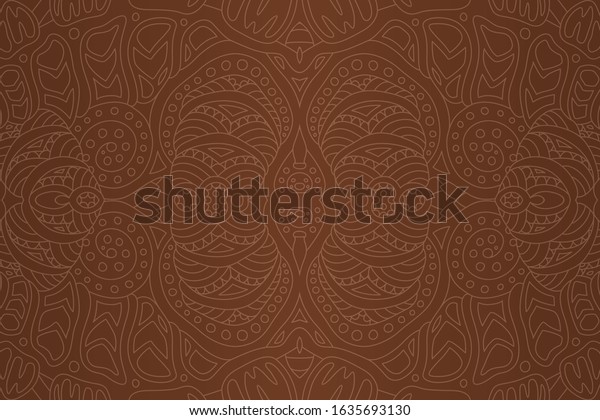 Beautiful Illustration Linear Seamless Tribal Pattern Stock Vector ...