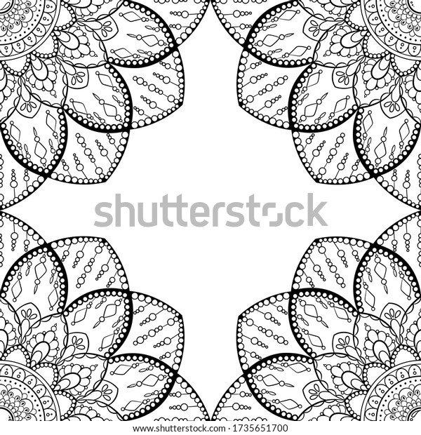 Beautiful Lace Vector Corners Mandala Shaped Stock Vector (Royalty Free ...