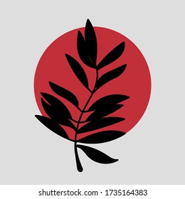 Beautiful Laconic Logo Single Leaf Plant Stock Vector (Royalty Free ...
