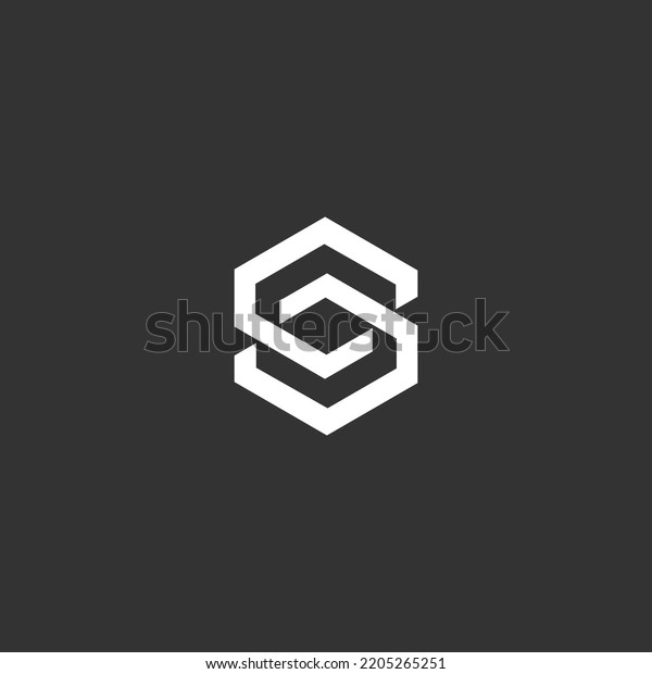 Beautiful Letter Ss Infinity Monogram Very Stock Vector (Royalty Free ...