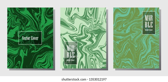 Beautiful Marble Prints Vector Cover Design Stock Vector (Royalty Free ...