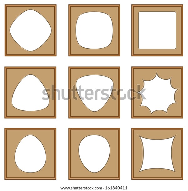 Beautiful Modern Style Frames Picture Image Stock Vector (Royalty Free ...