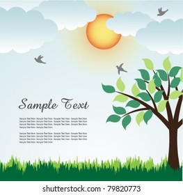 Beautiful Nature Background Copy Space Stock Vector (Royalty Free ...
