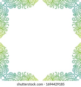 Whimsical Square Frame Vignettes On Mixed Stock Vector (Royalty Free ...