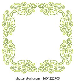 Beautiful Nature Frame Vector Illustration Stock Vector (Royalty Free ...