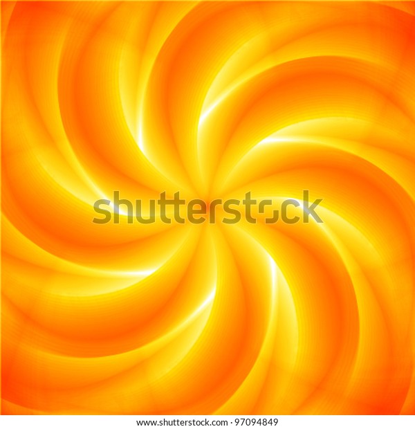 Beautiful Orange Swirl Background Stock Vector (Royalty Free) 97094849 ...