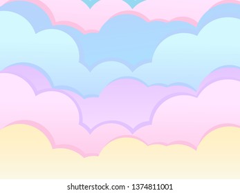 Beautiful Pastel Background Stock Vector (Royalty Free) 1374811001