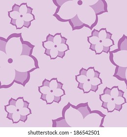 Beautiful Pink Flowers Seamless Texture Stock Vector (Royalty Free ...
