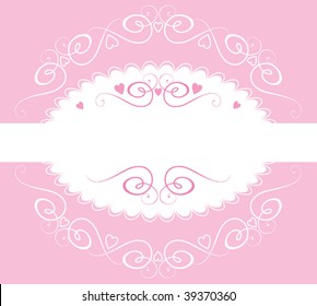 Beautiful Pink Frame Stock Vector (Royalty Free) 39370360 | Shutterstock