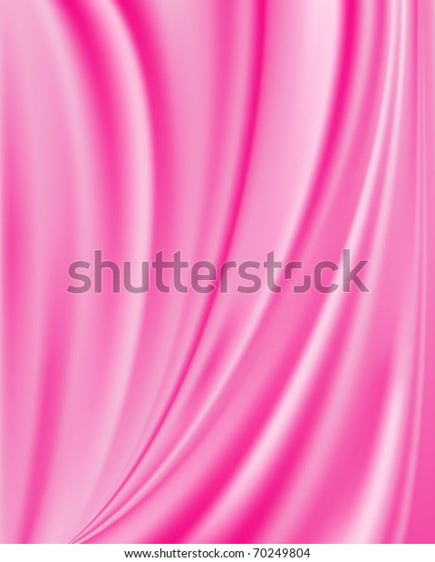 Beautiful Pink Satin Drapery Background Vector Stock Vector (Royalty ...