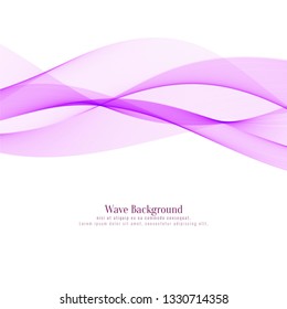 Beautiful Pink Wave Design Background Stock Vector (Royalty Free ...