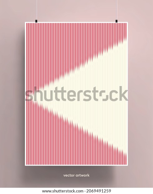 Beautiful Poster Template Abstract Geometric Shapes Stock Vector ...
