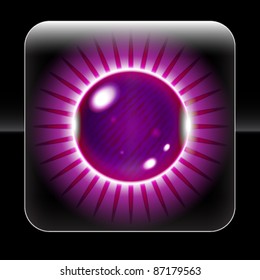 Beautiful Purple Orb Icon Stock Vector (Royalty Free) 87179563 ...