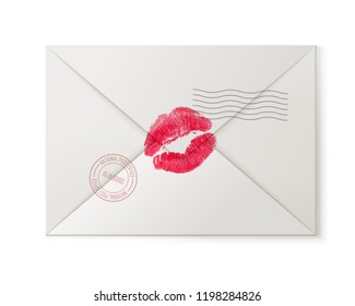2,312 Envelope with lip print Images, Stock Photos & Vectors | Shutterstock