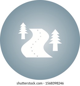 Forest Road Icon Drop Shadow Curved 스톡 벡터(로열티 프리) 387285901 | Shutterstock