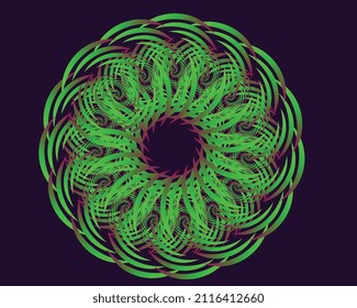 Beautiful Round Line Art Vector Stock Vector (Royalty Free) 2116412660 ...