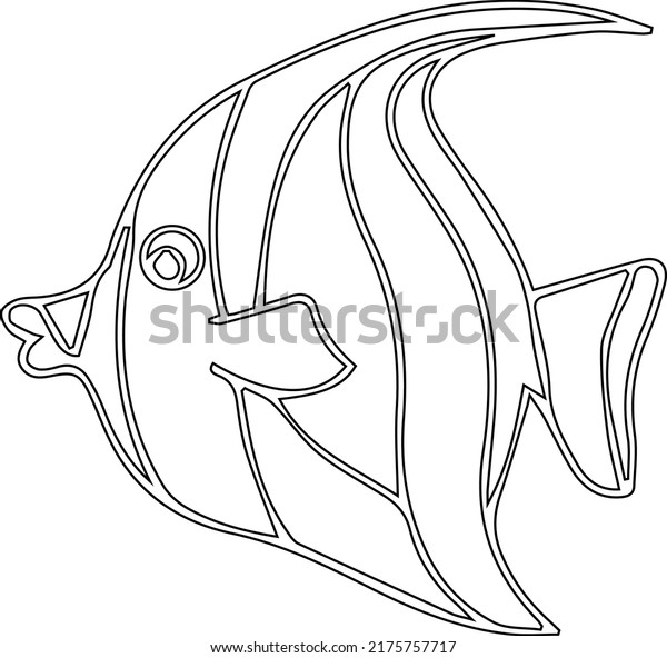Beautiful Sea Fish Vector Art Stock Vector (Royalty Free) 2175757717 ...
