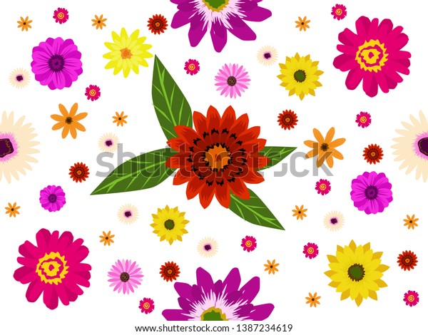 Beautiful Seamless Flower Pattern May Flowers Stock Vector (Royalty ...