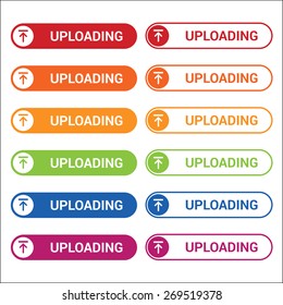 Beautiful Set Upload Icon Design Element Stock Vector (Royalty Free ...