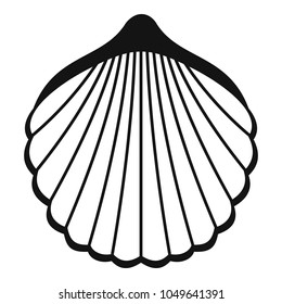 Beautiful Shell Icon Simple Illustration Beautiful Stock Vector ...